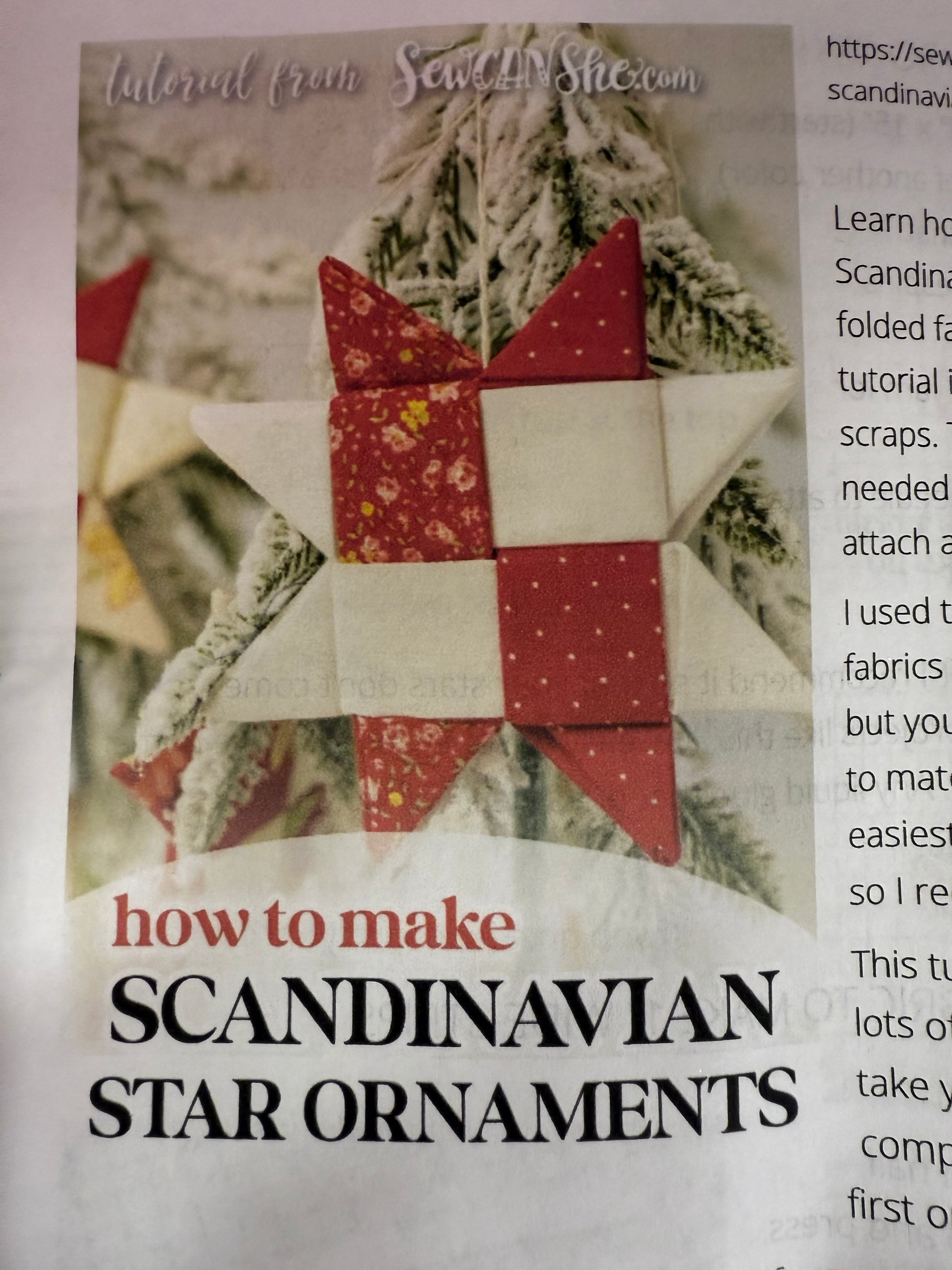 SCANDINAVIAN STAR – The Quilted Cow Springfield Mo